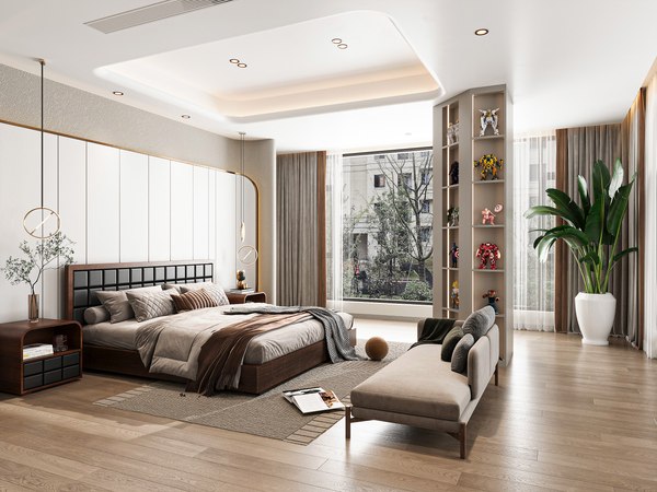 modelo 3d Dormitorio moderno - TurboSquid 2315207
