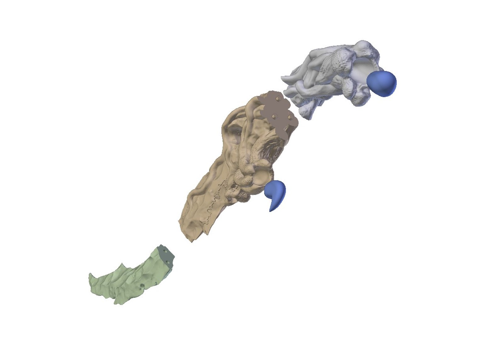 3D Ritual Bone Knife - TurboSquid 1444079