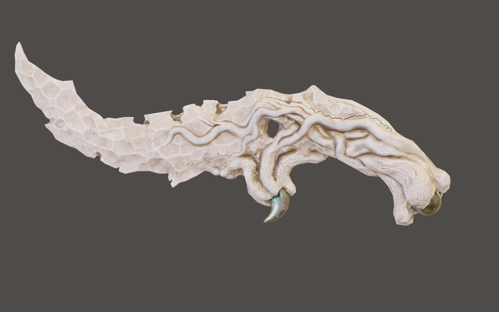 3D Ritual Bone Knife - TurboSquid 1444079