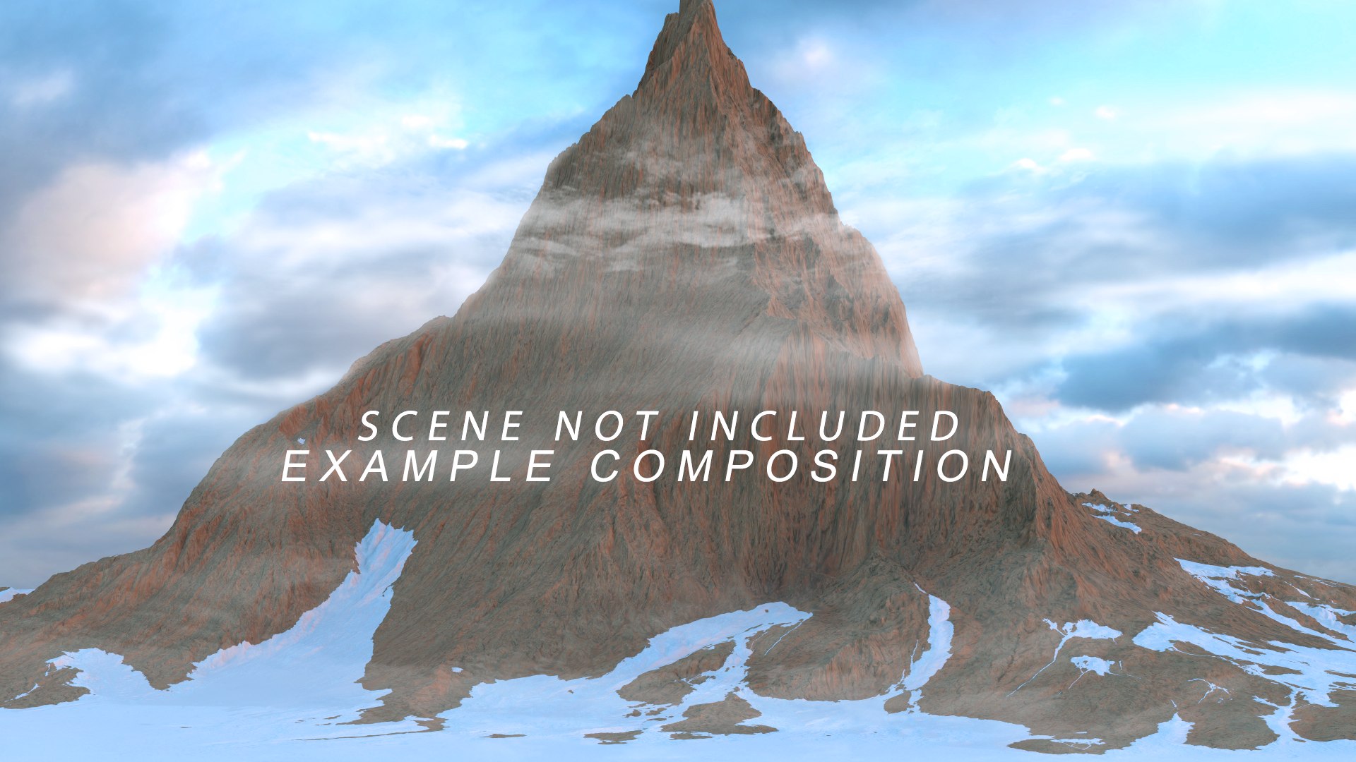 3D Mountain Snowfall Surface Plan 8K - TurboSquid 2284020