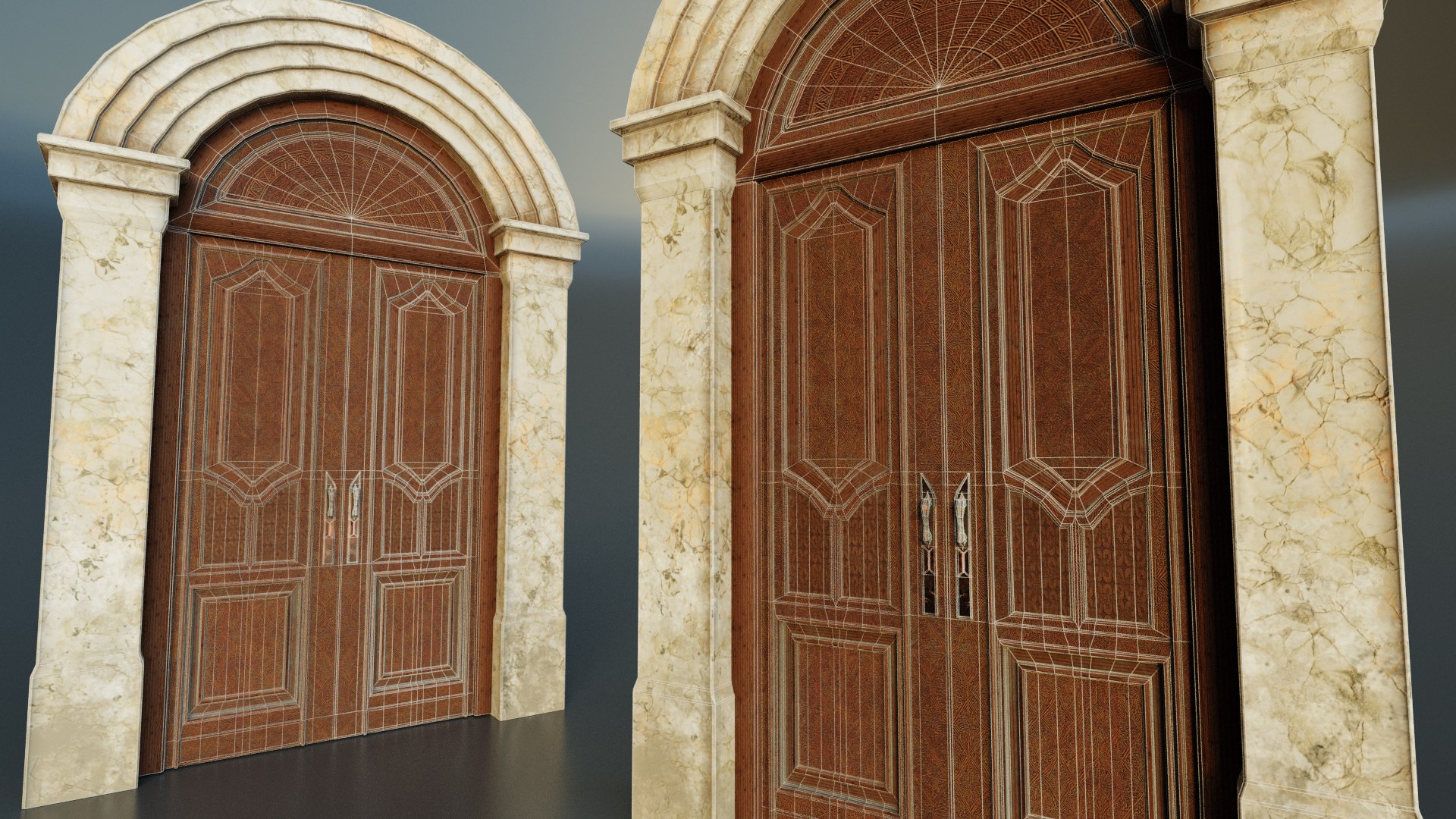 Mansion Engraved Exterior Door 3D - TurboSquid 2052266