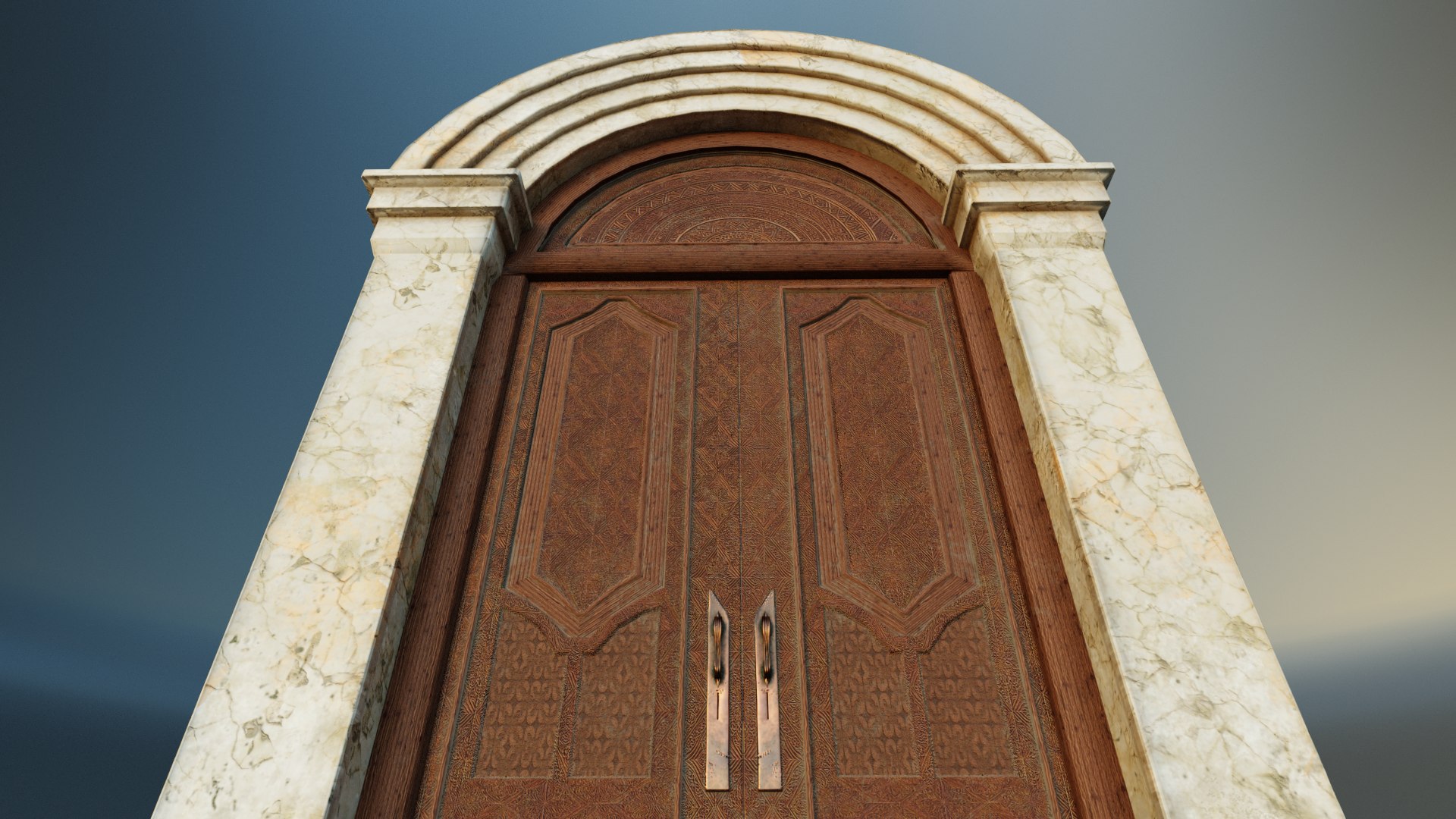 Mansion Engraved Exterior Door 3D - TurboSquid 2052266