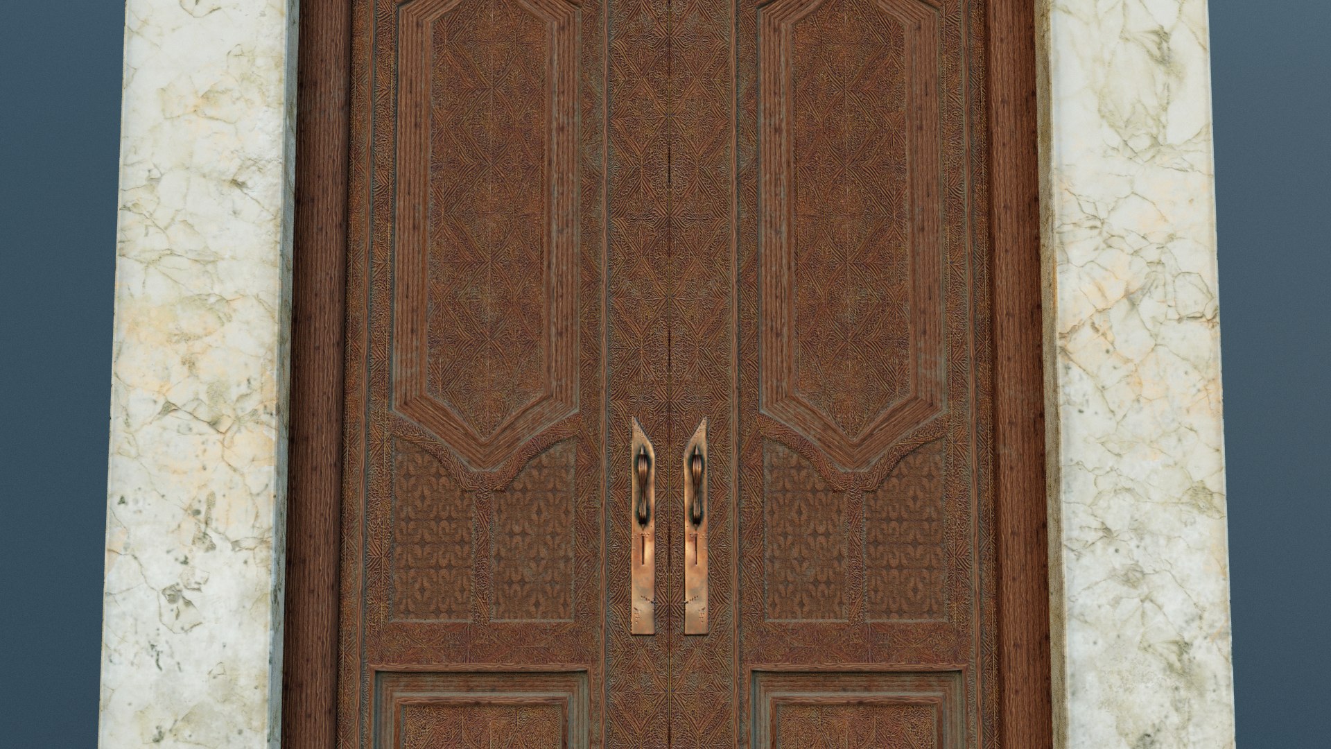 Mansion Engraved Exterior Door 3D - TurboSquid 2052266