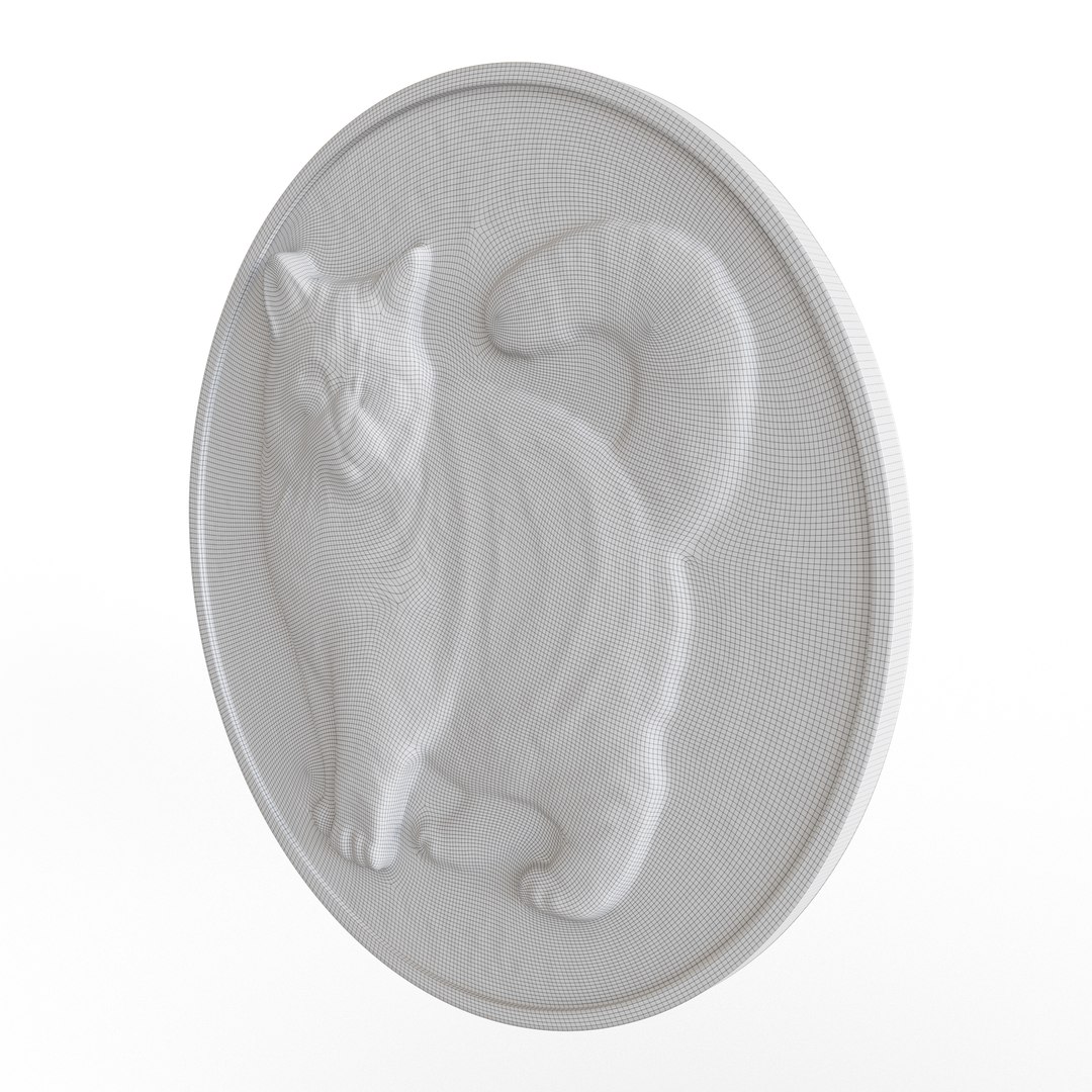 Bas-relief Cat 3D Model - TurboSquid 2391677
