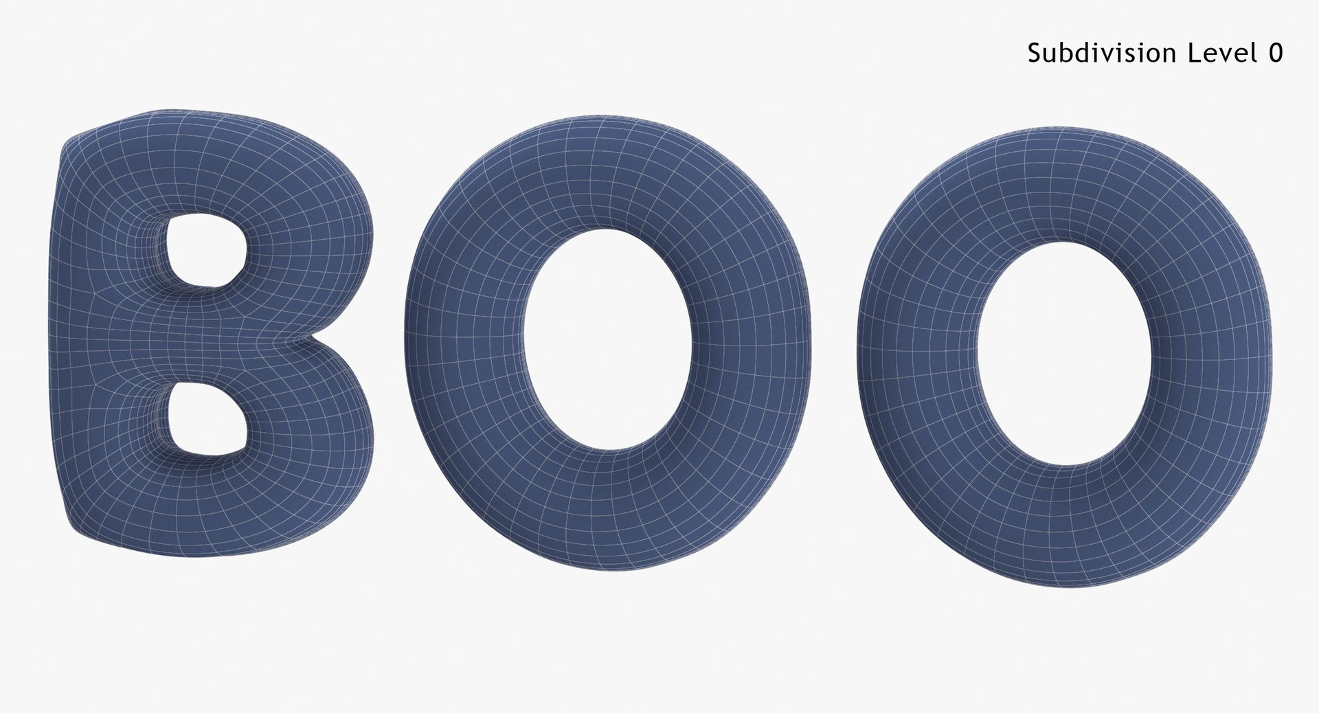 3D Foil Baloon Words Boo Gold - TurboSquid 1738877