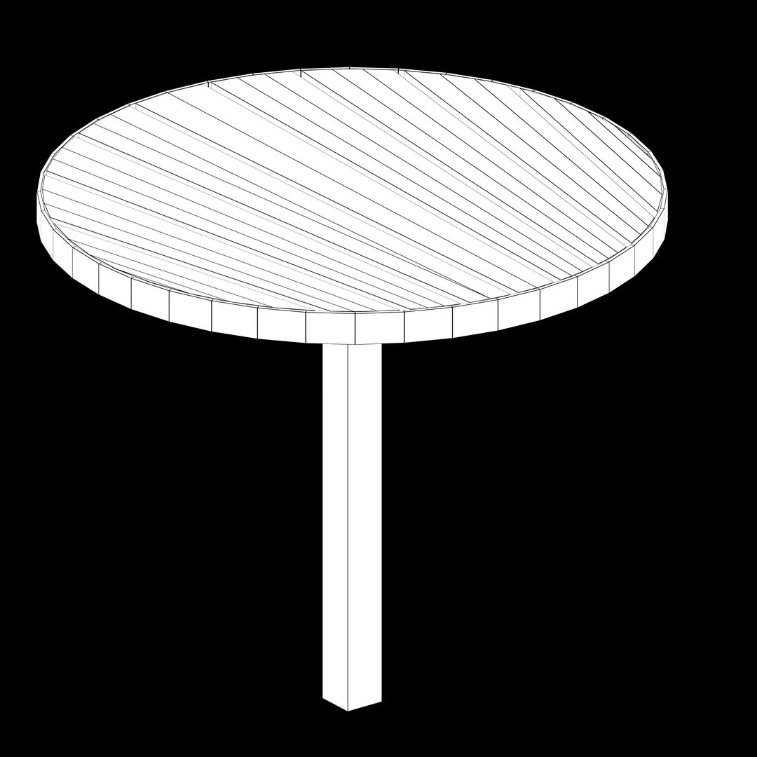 Park Table 3D Model - TurboSquid 2226967