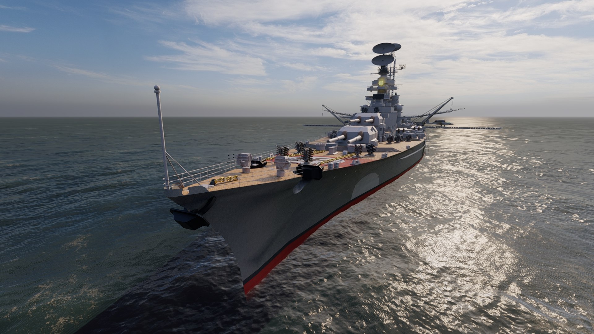 3D Model WW2 HEAVY CRUISER CLASS - TurboSquid 2263318