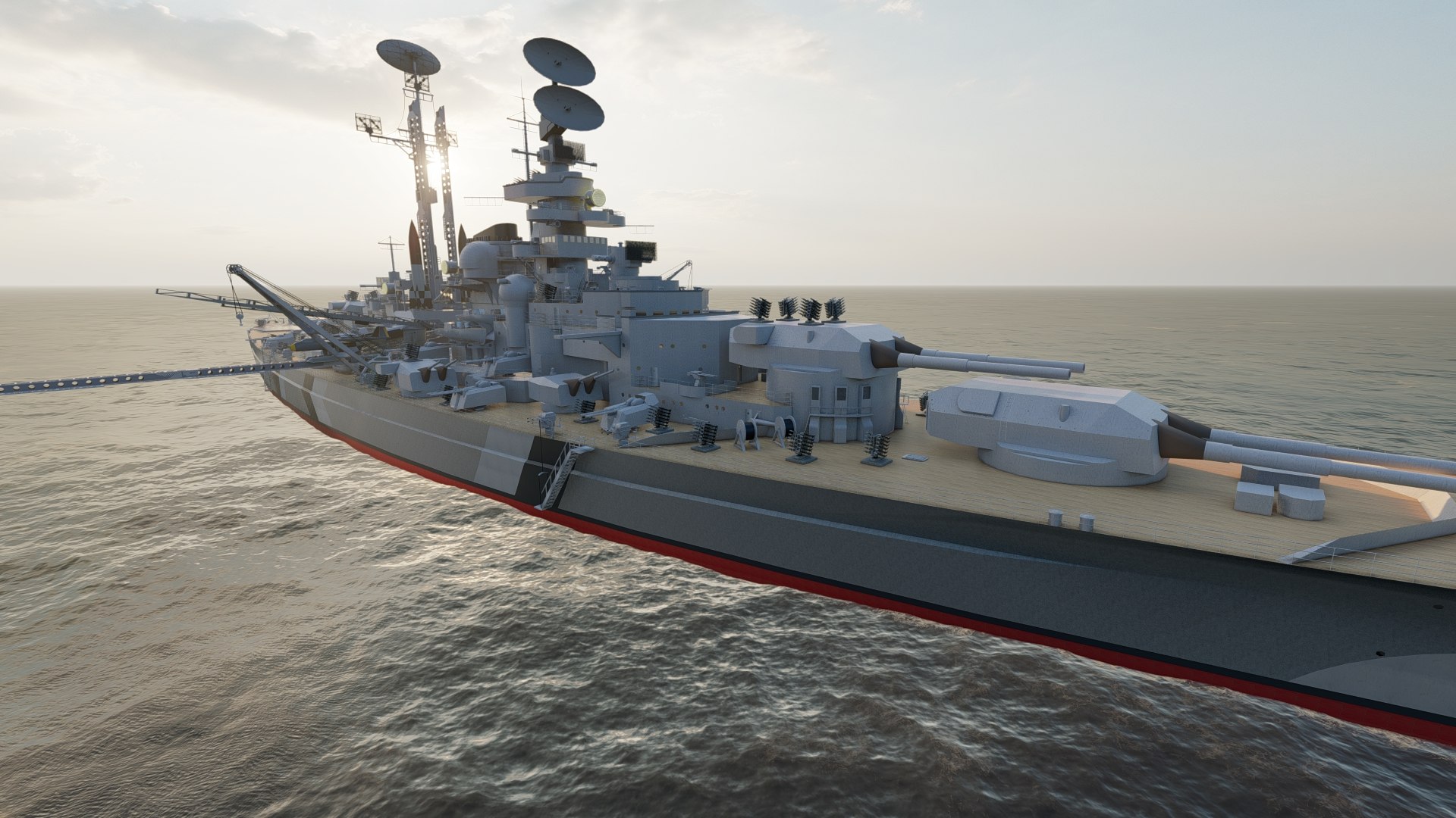 3D Model WW2 HEAVY CRUISER CLASS - TurboSquid 2263318