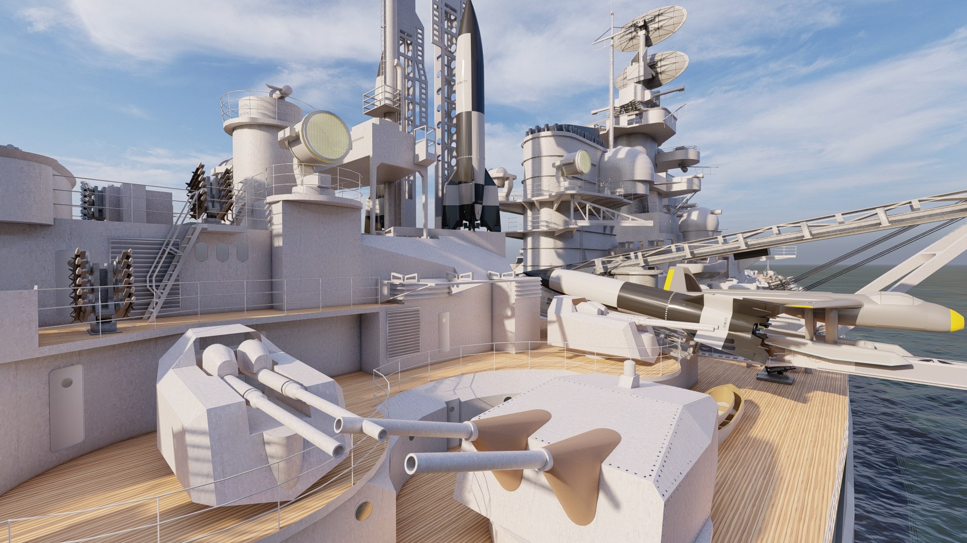 3D Model WW2 HEAVY CRUISER CLASS - TurboSquid 2263318