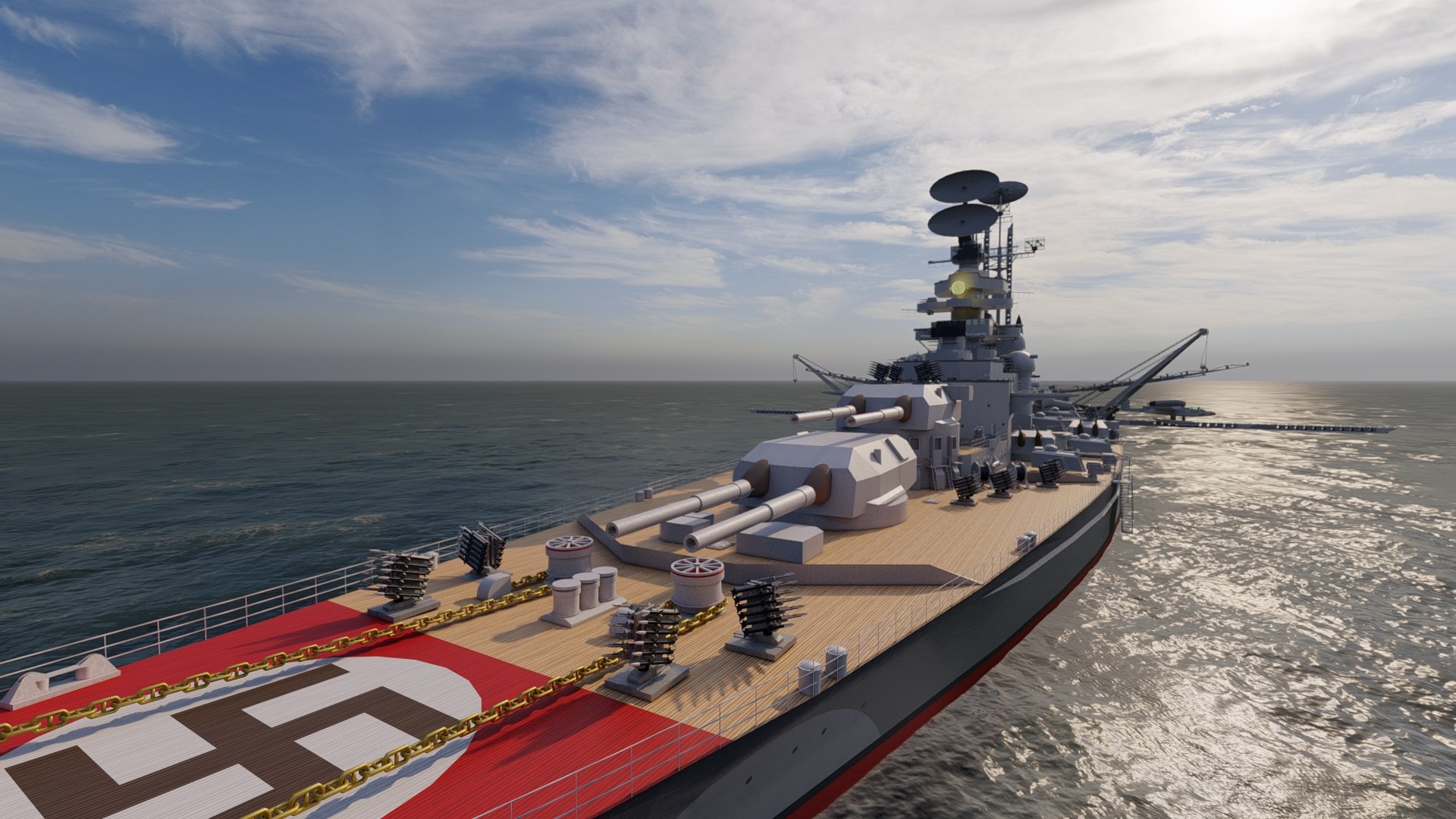 3D Model WW2 HEAVY CRUISER CLASS - TurboSquid 2263318