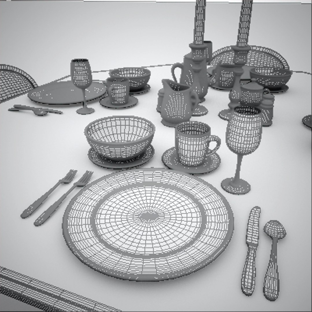 Maya Dinning Table Set Plate