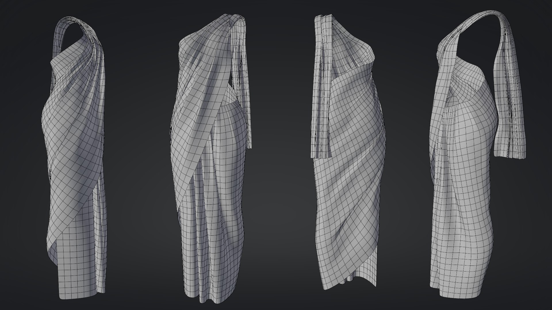 Indian Saree With Texture 3D Model - TurboSquid 2029398