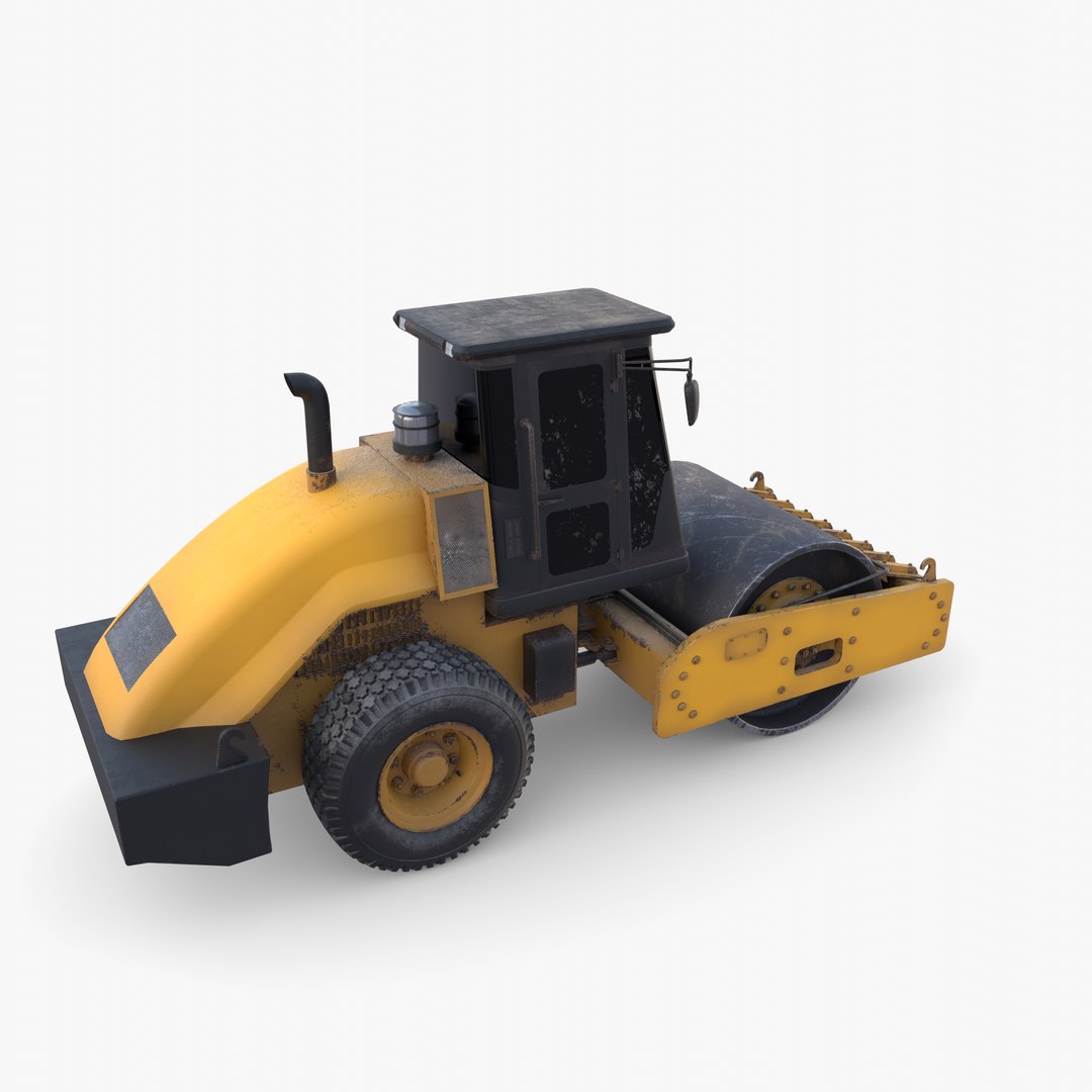 Road Roller V3 3D Model - TurboSquid 2200823