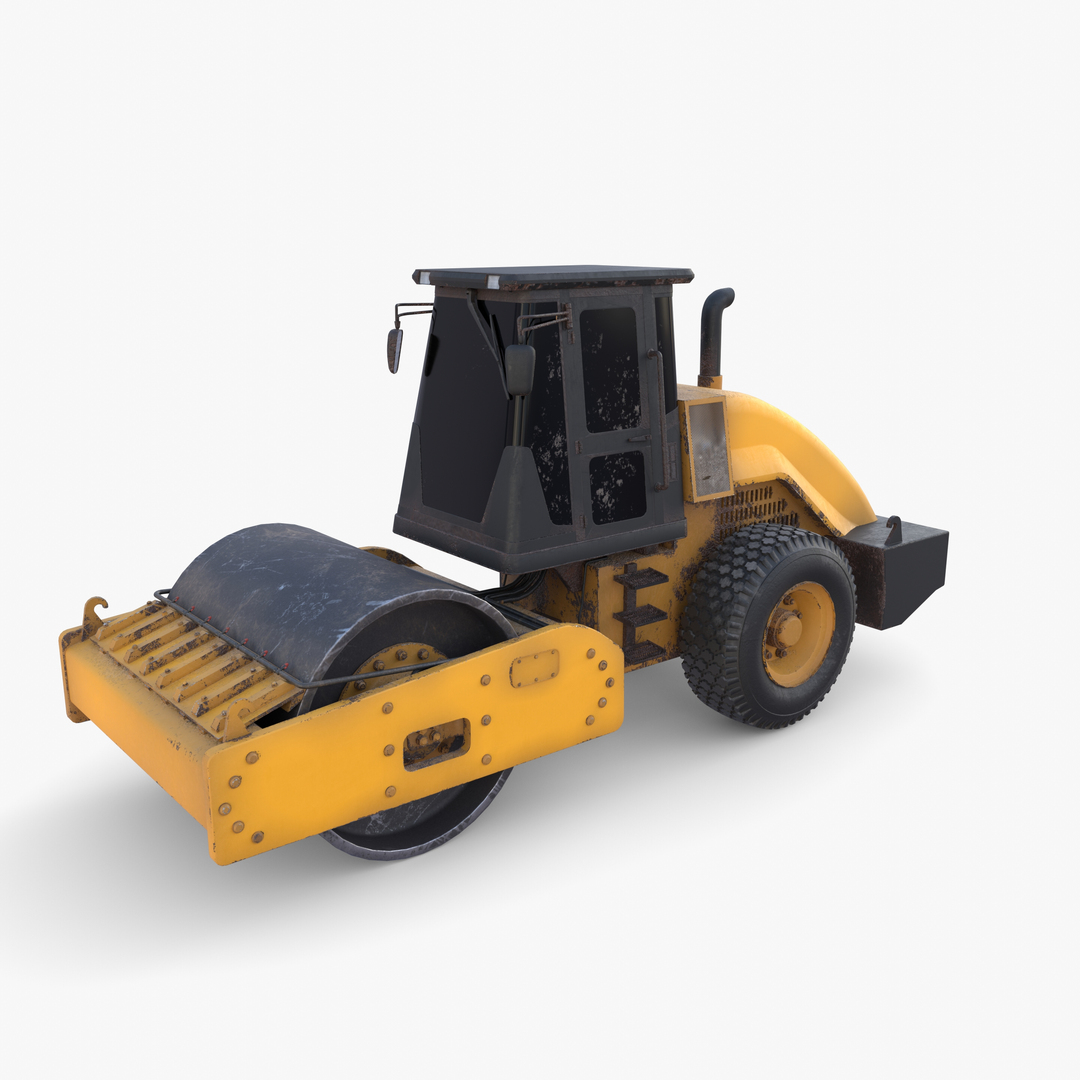 Road Roller V3 3D Model - TurboSquid 2200823