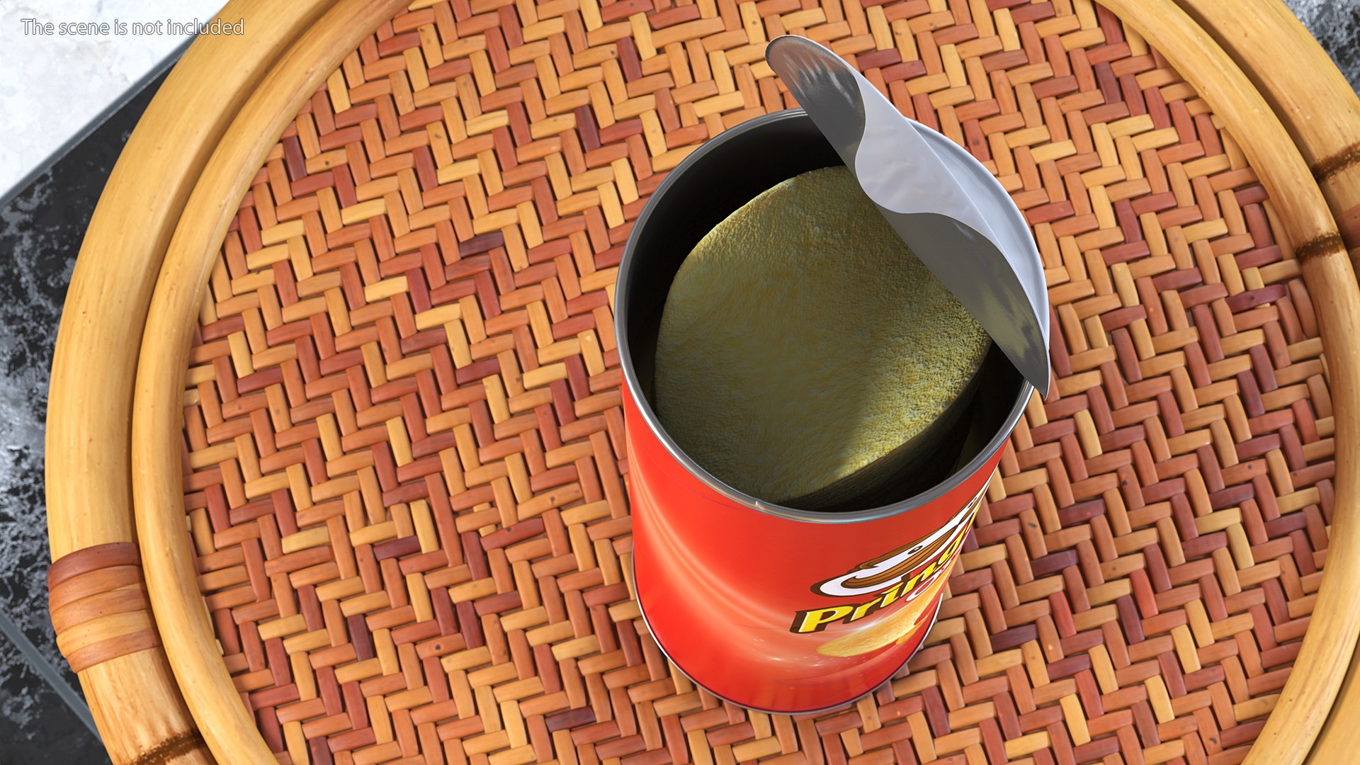 Open Pringles Original Potato Chips Can 3D model - TurboSquid 1796861