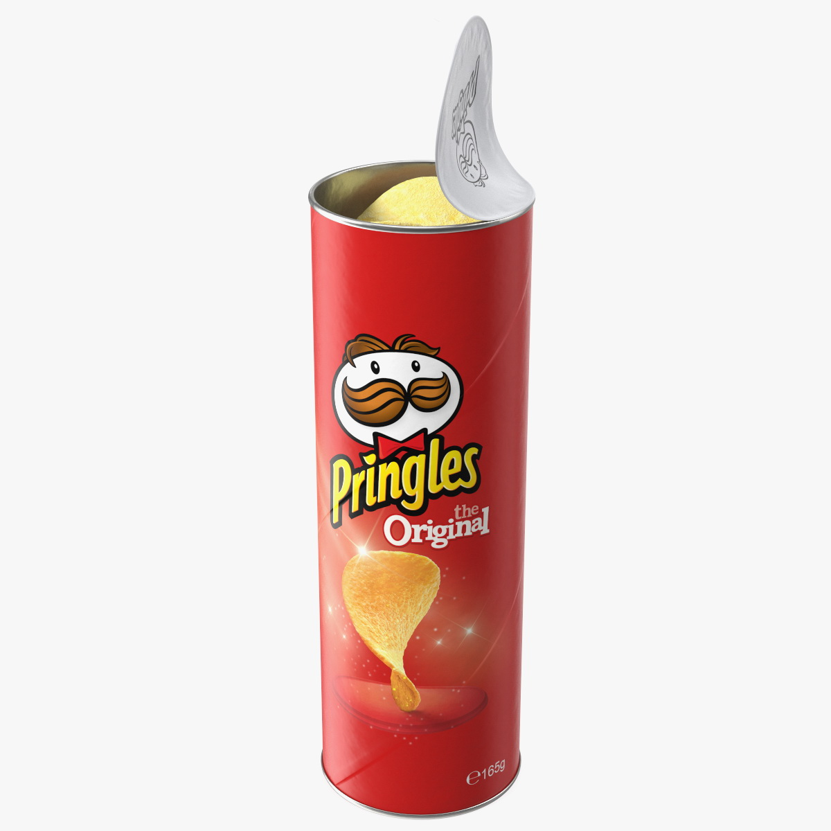 Pringles Original Kartoffelchips Dose öffnen 3D-Modell - TurboSquid 1796861
