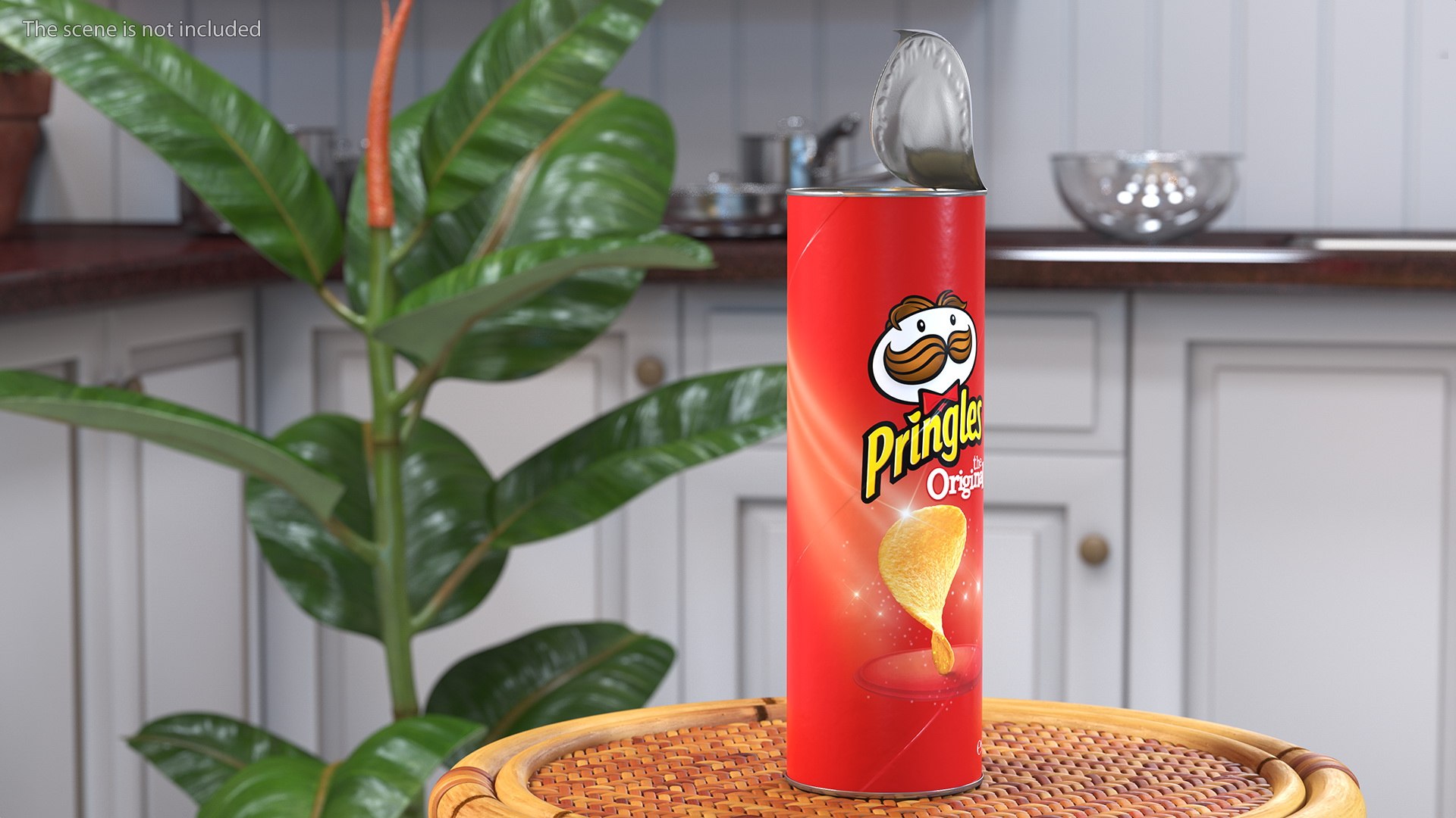 Open Pringles Original Potato Chips Can 3D Model - TurboSquid 1796861