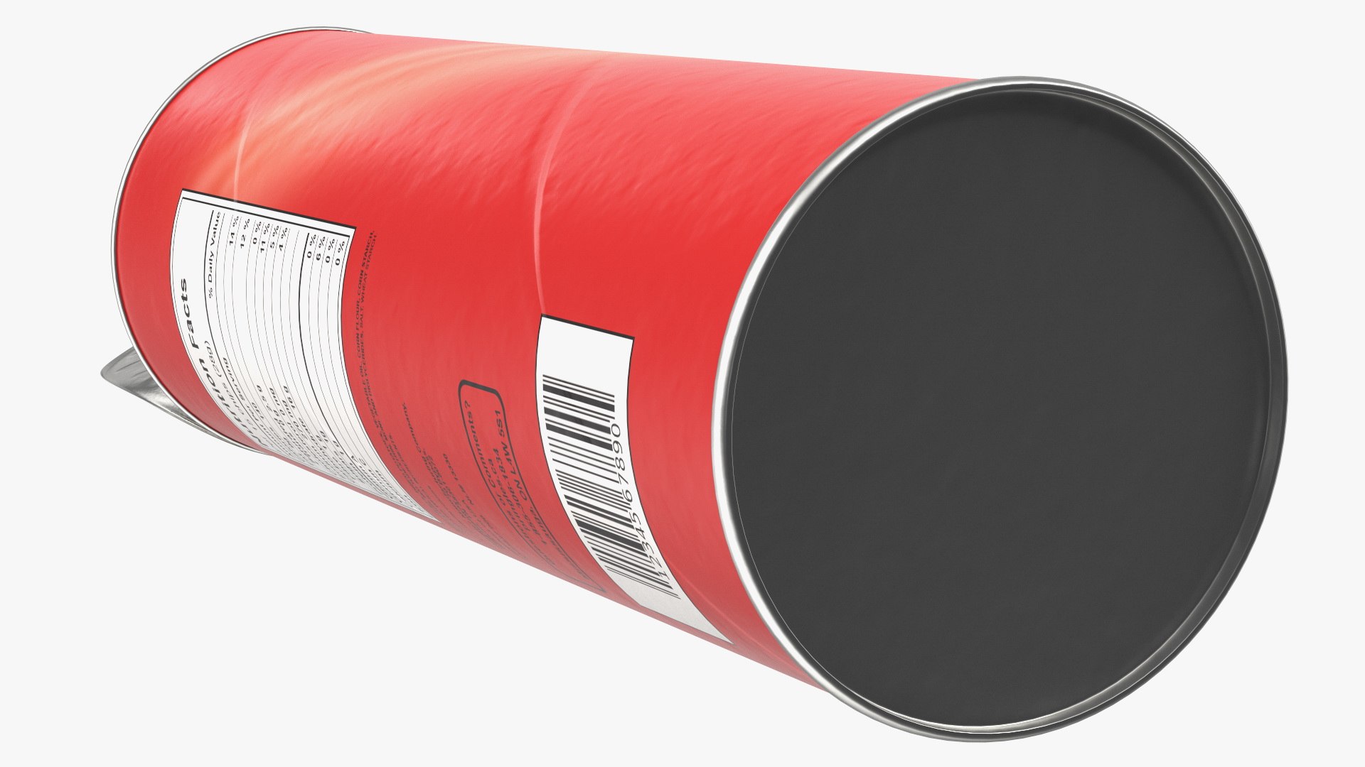 Open Pringles Original Potato Chips Can 3D model - TurboSquid 1796861