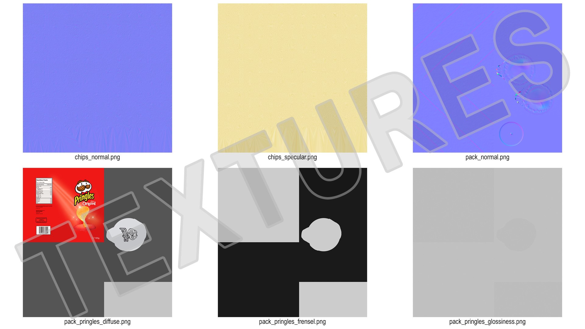 Open Pringles Original Potato Chips Can 3D model - TurboSquid 1796861