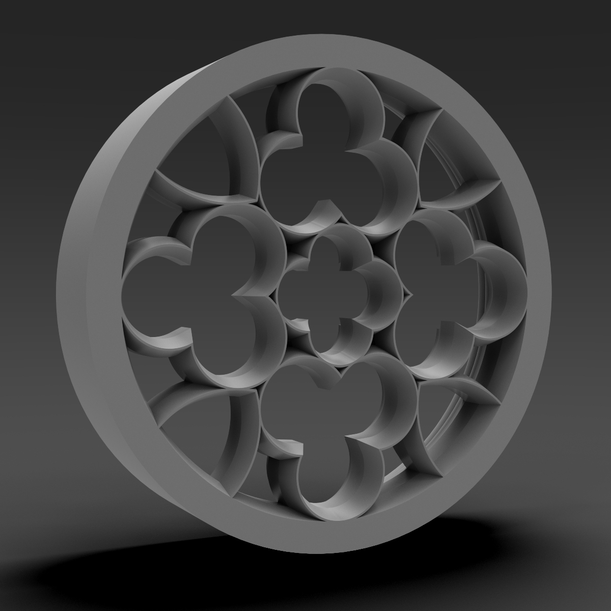 Rose window 3D - TurboSquid 1299321
