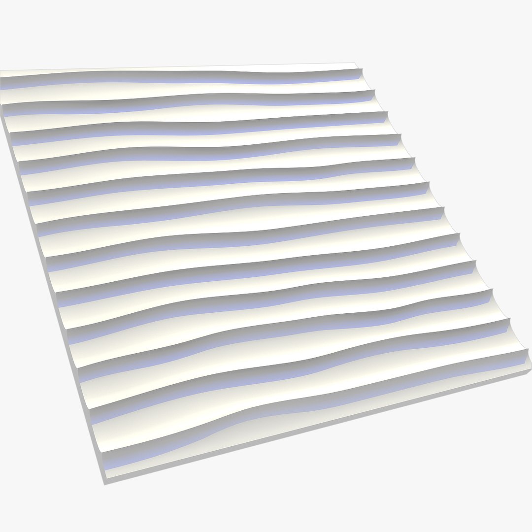 Wall Panel Sandy Ripples 3D Model - TurboSquid 1382820