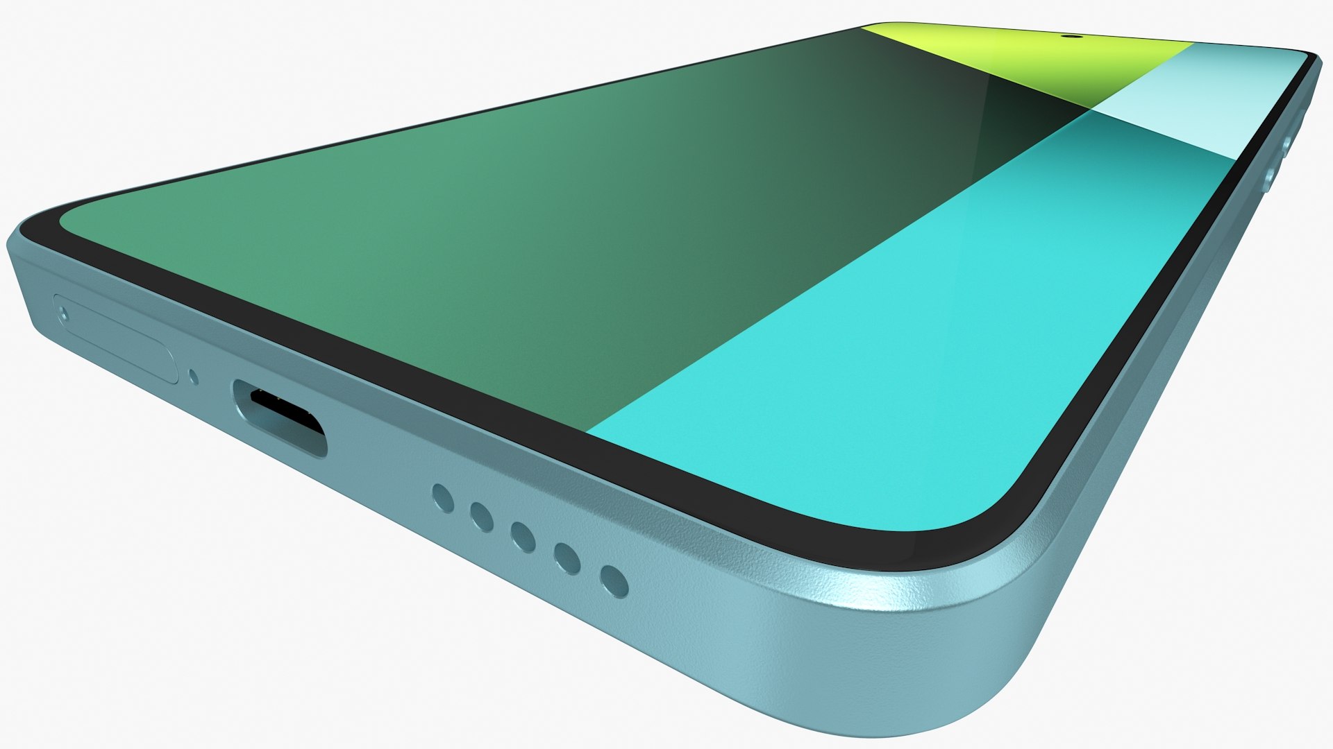 Xiaomi Redmi Note 13 Pro 5G Blue 3D Model - TurboSquid 2182337