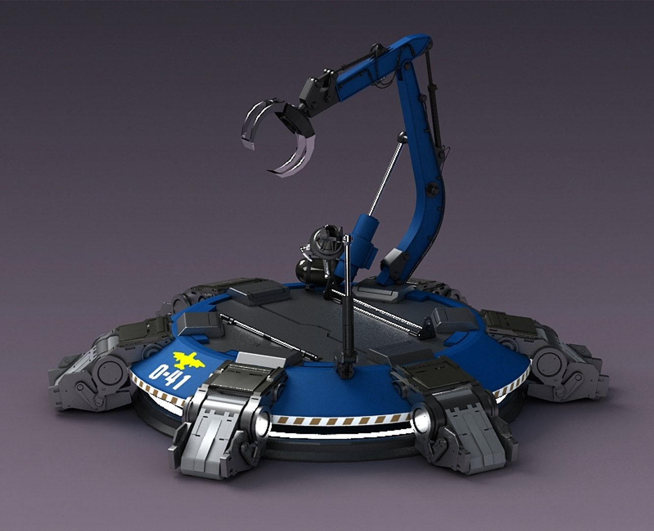 3D Hi-tech Future Pit Robot Arm - TurboSquid 1617094