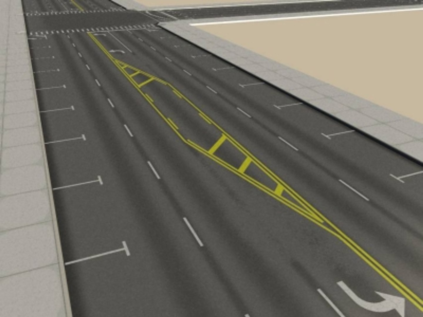 Modular City Streets 3d Obj