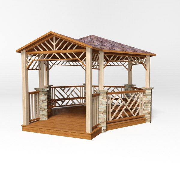 gazebo 3d model