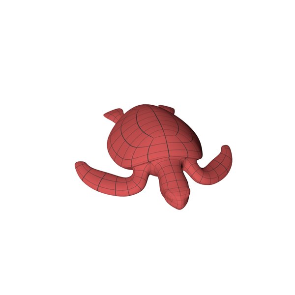 base mesh sea turtle 3d model