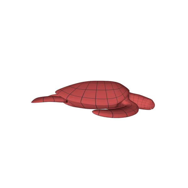 base mesh sea turtle 3d model