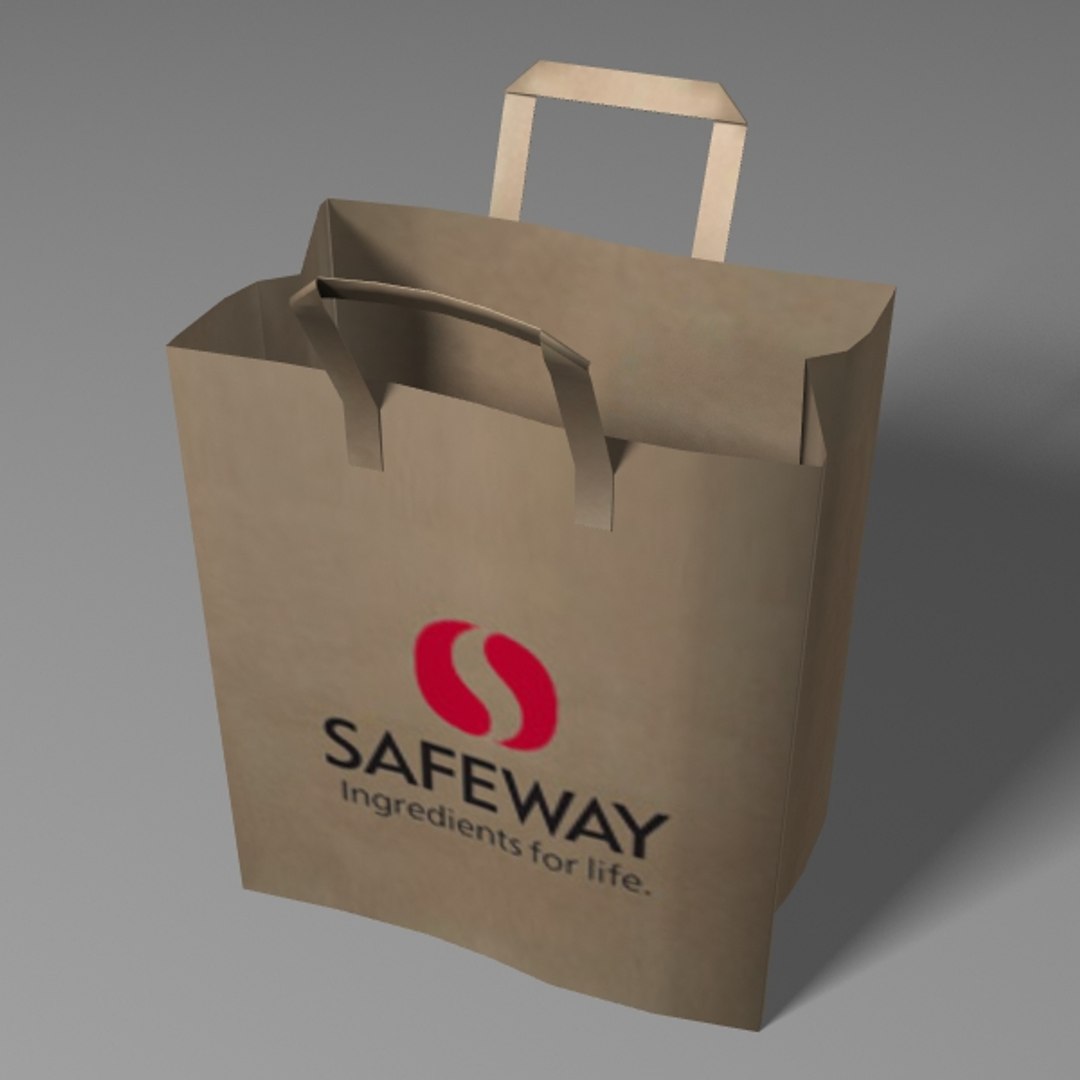 Paper Shopping Bag 3d Dxf