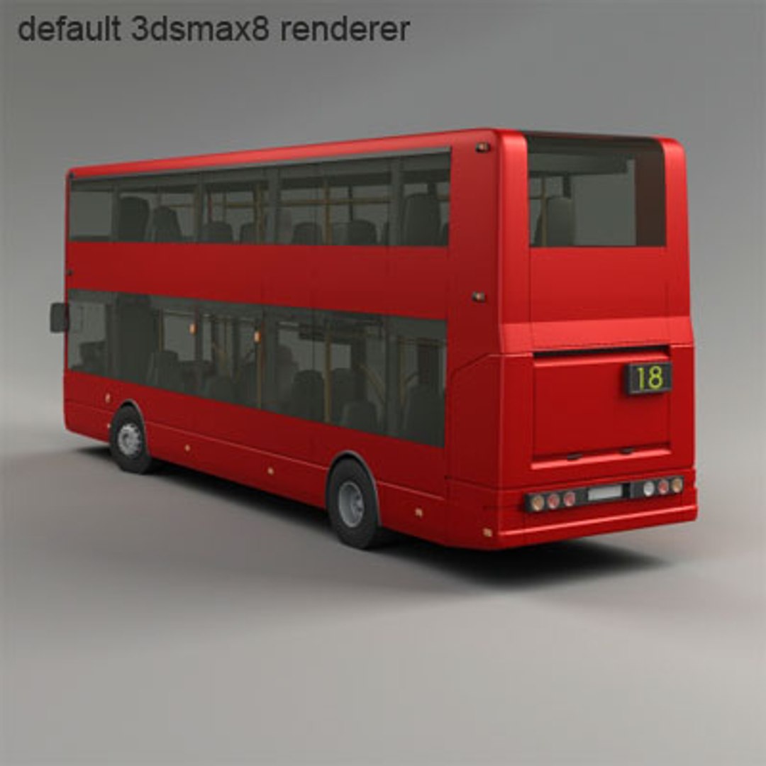 Bombardier Double Decker 3d Max