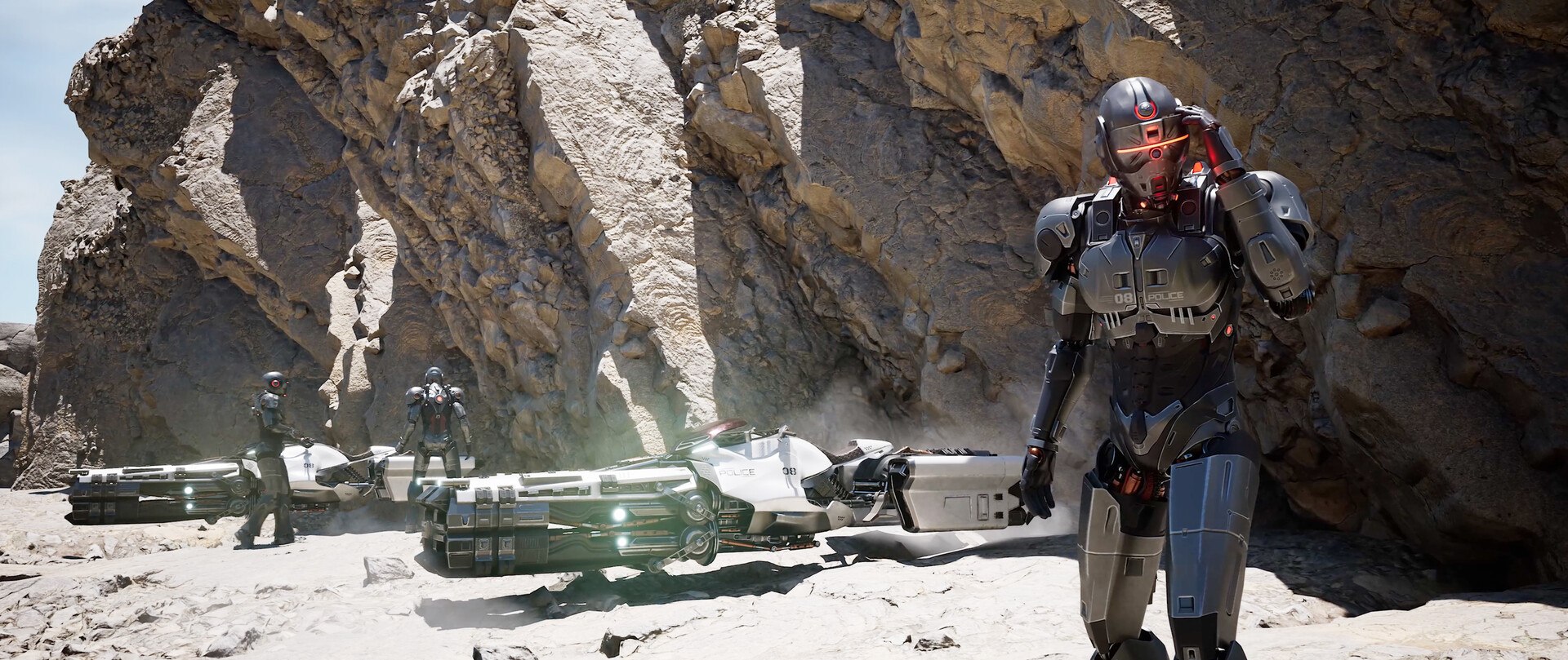 Android Sci-fi Police Robot Soldier Military 3D - TurboSquid 1725370