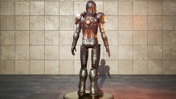 Android Sci-fi Police Robot soldier military 3D - TurboSquid 1725370