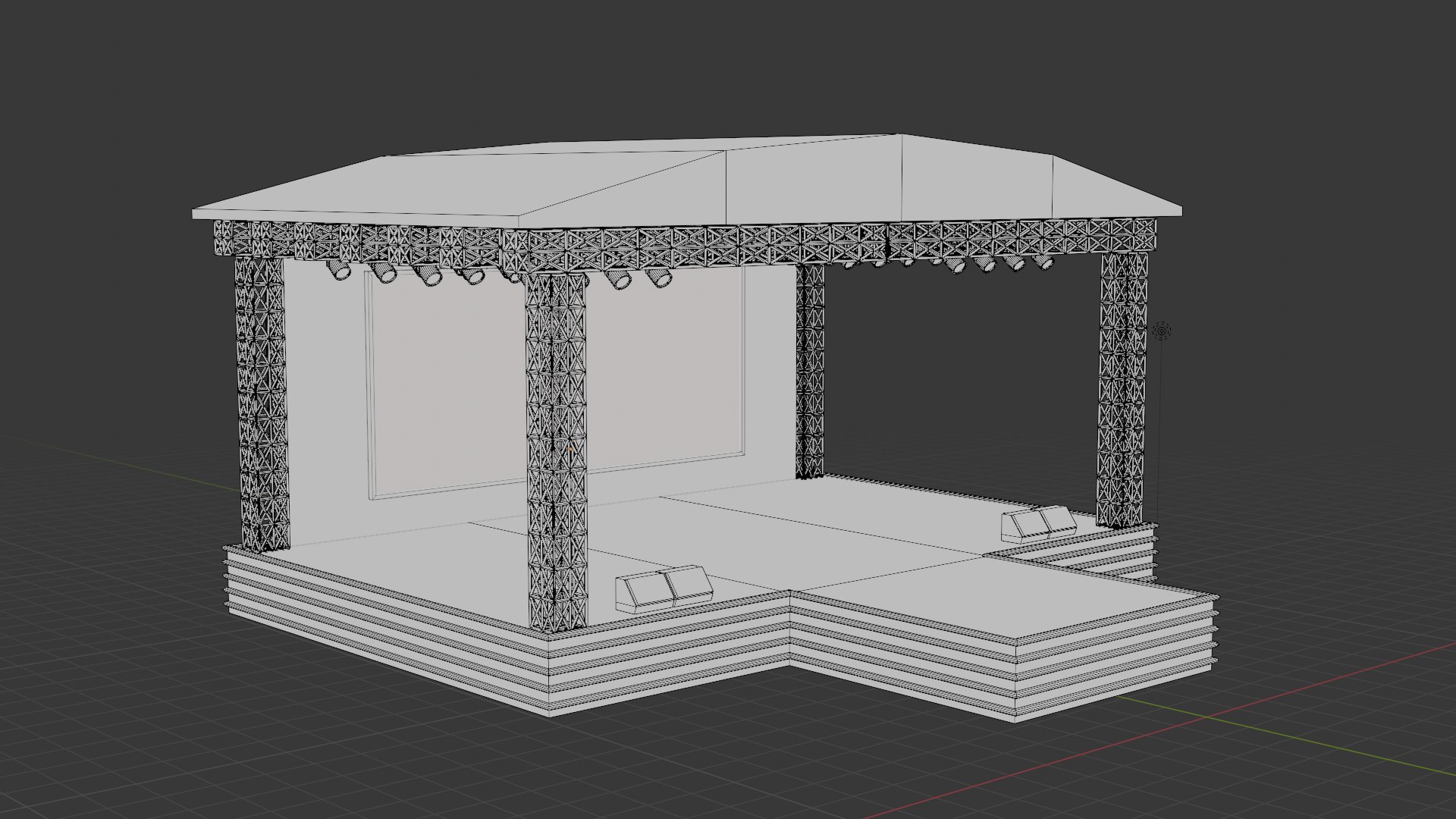 StageOutdoor1 3D Model - TurboSquid 2389229