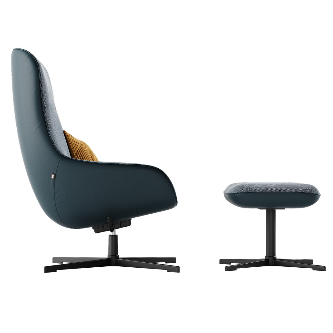 3D Rolf Benz Armchair 582 Meg - TurboSquid 1964369