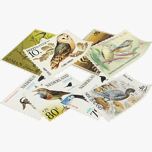 Postage stamps 3D model - TurboSquid 1423043