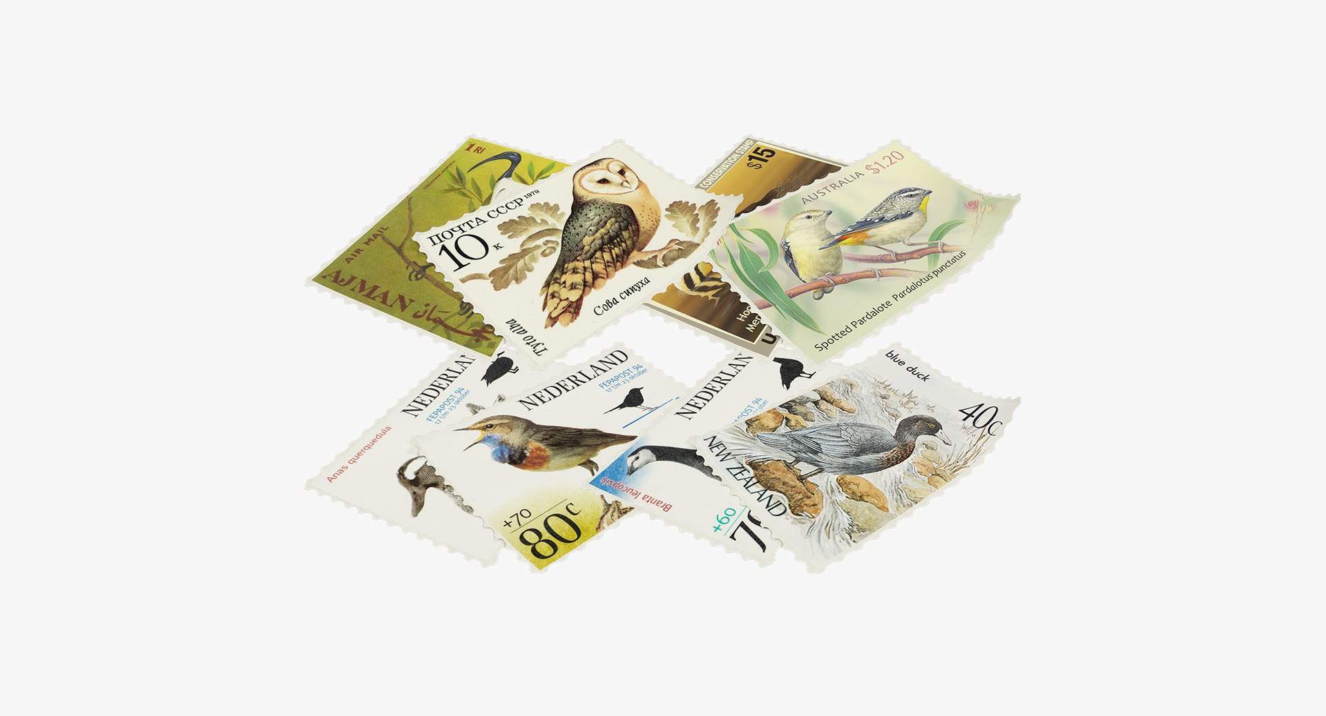 Postage Stamps 3D Model - TurboSquid 1424167