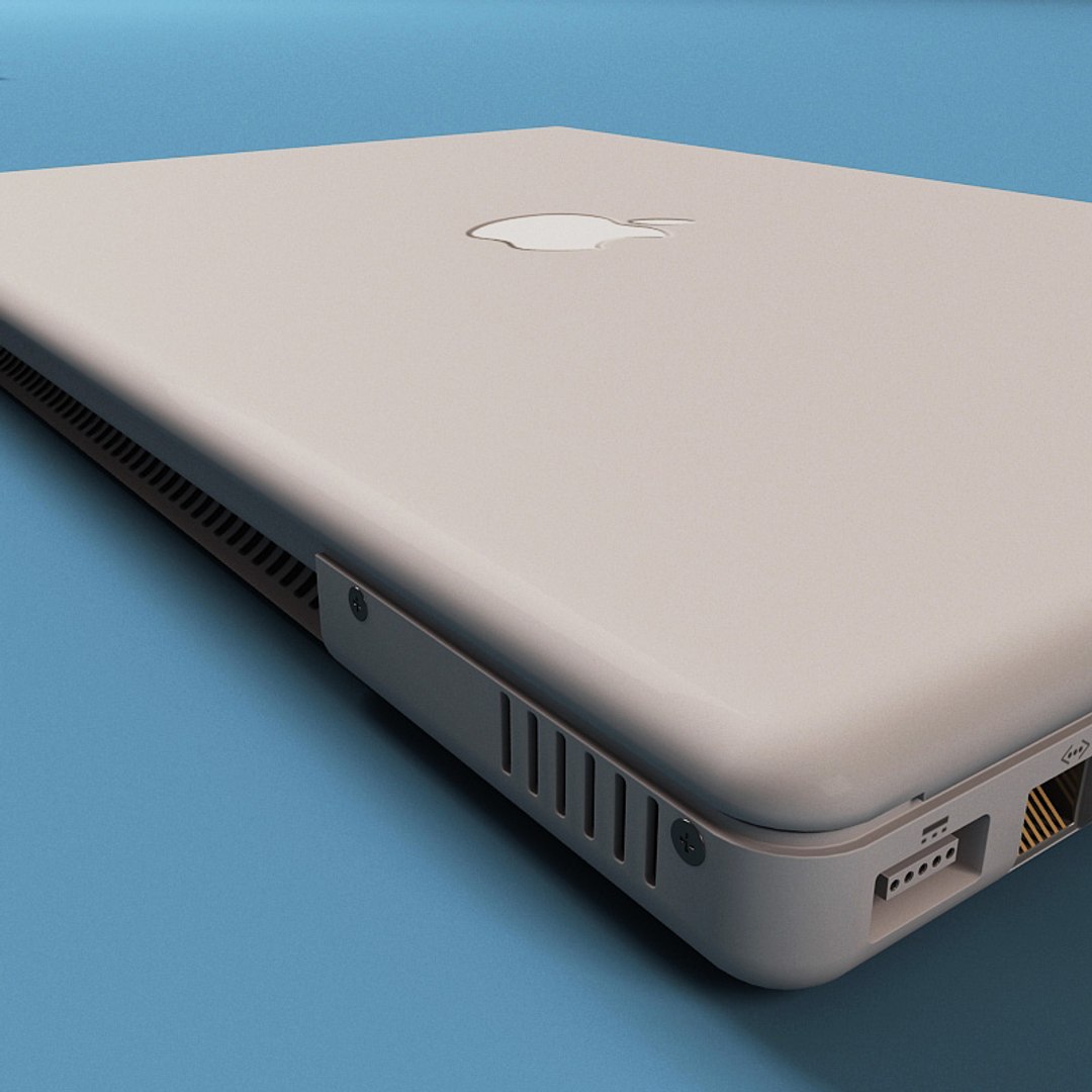 3d macbook modelled