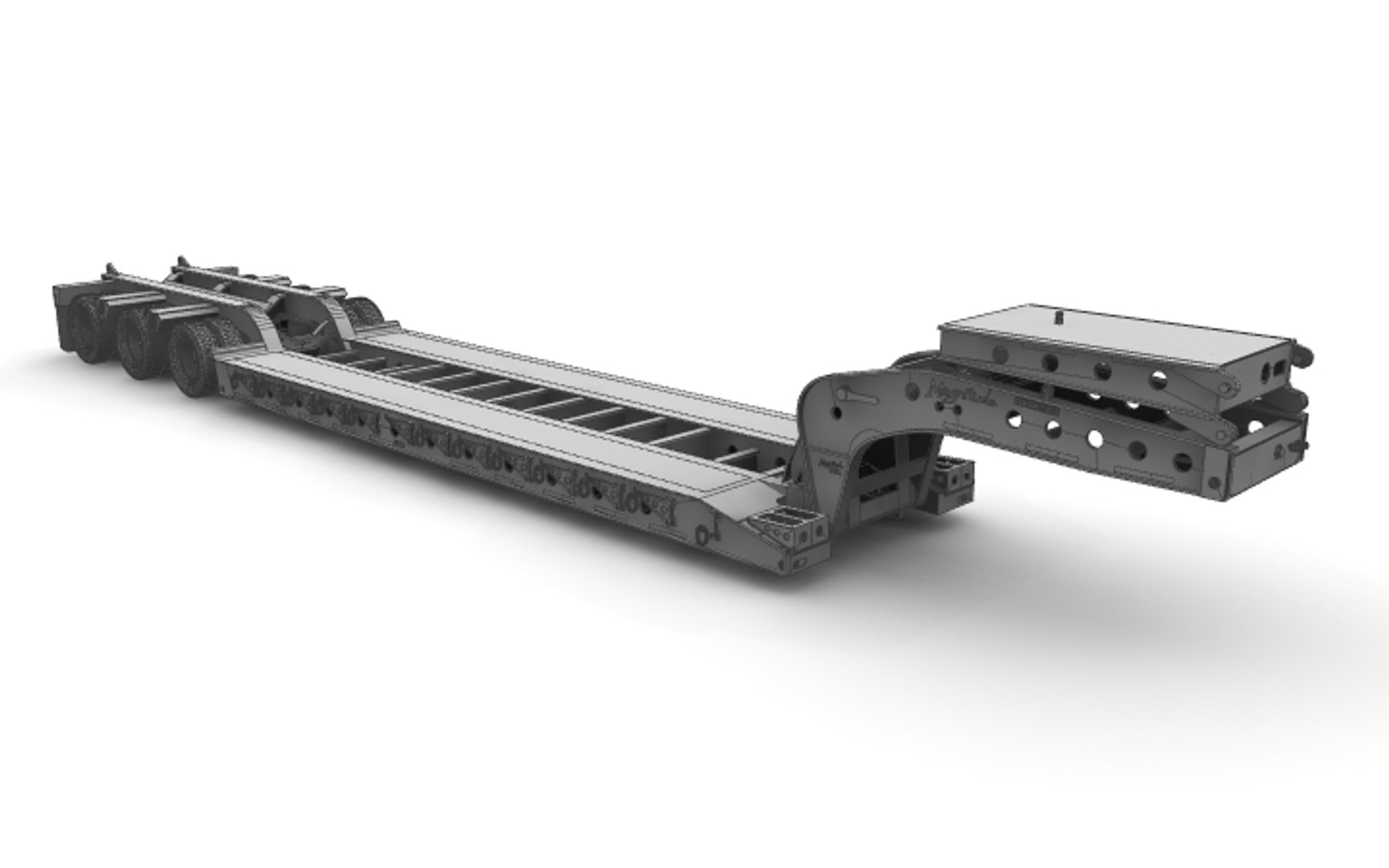 3d Fontaine Magnitude Lowboy Set Model