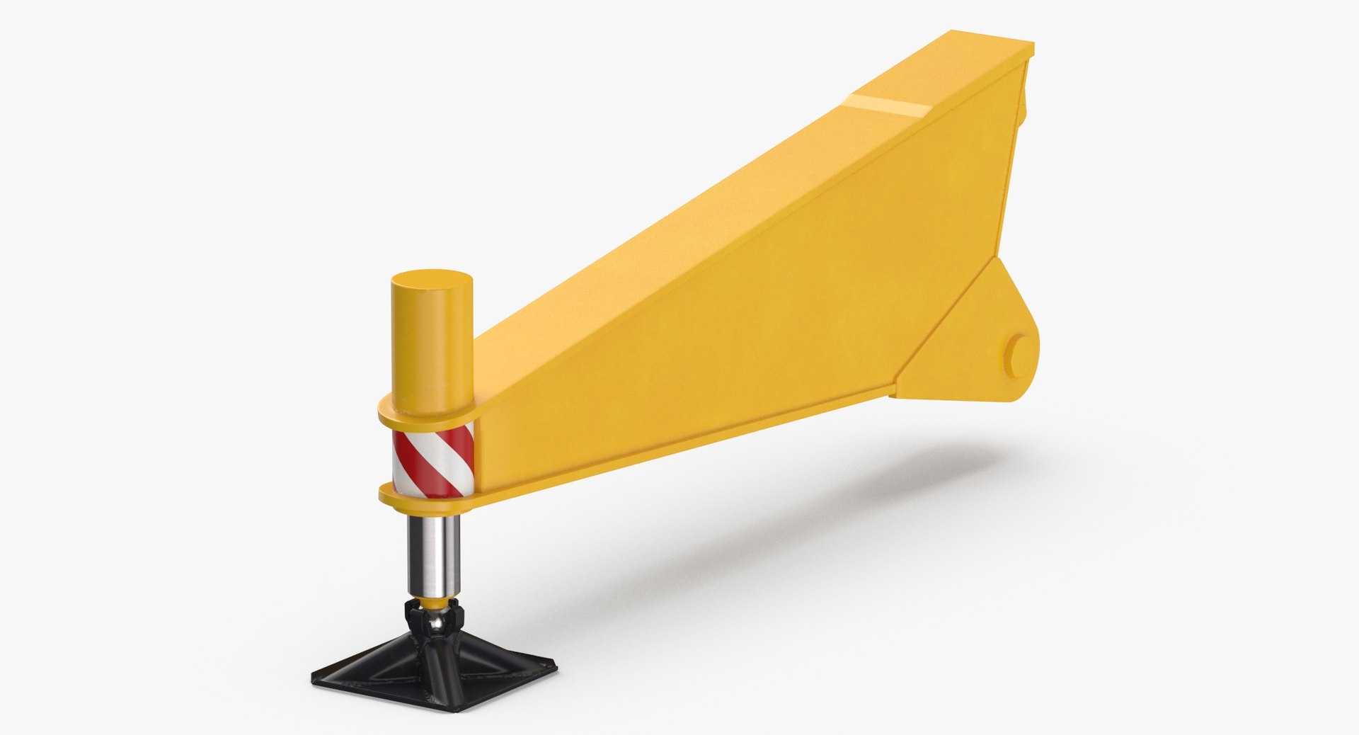 Crane outrigger 03 yellow 3D model - TurboSquid 1679938