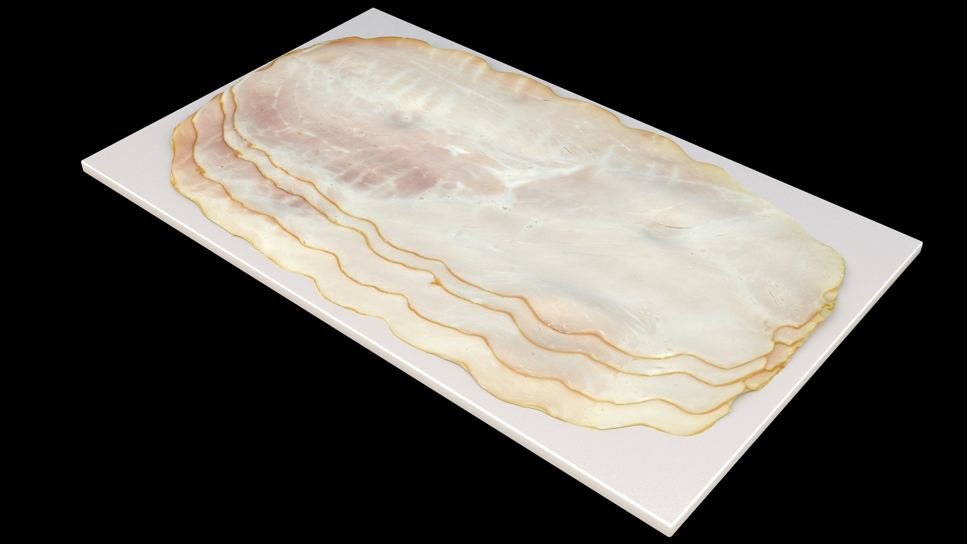 Sliced Ham 3D Model - TurboSquid 1491365