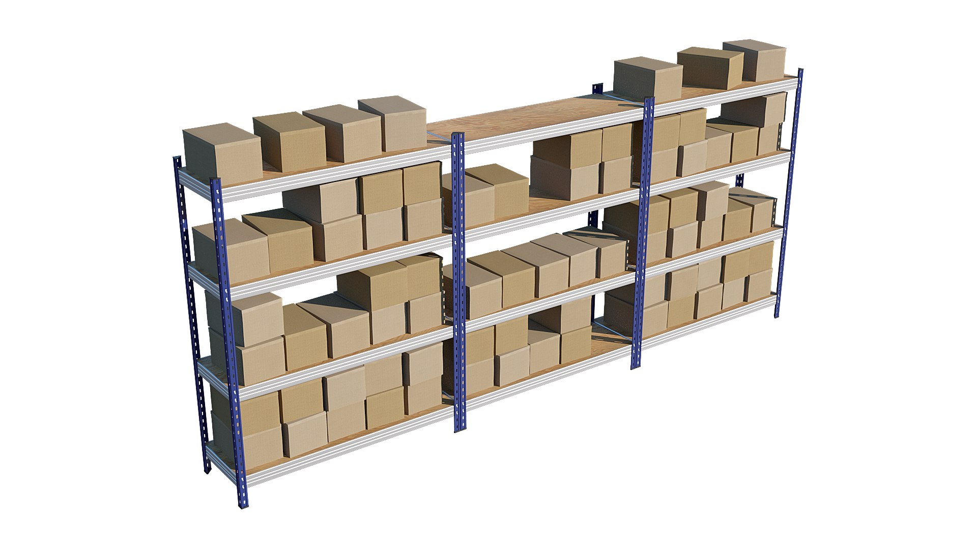3D Model Rack Warehouse - TurboSquid 1704048