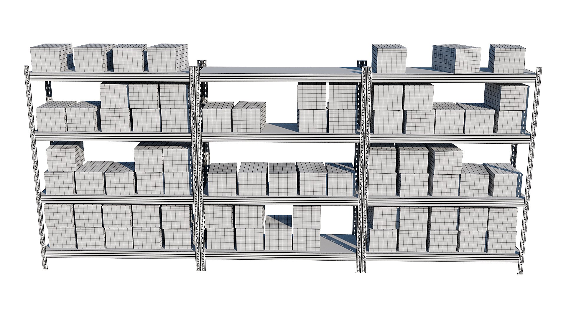 3D Model Rack Warehouse - TurboSquid 1704048