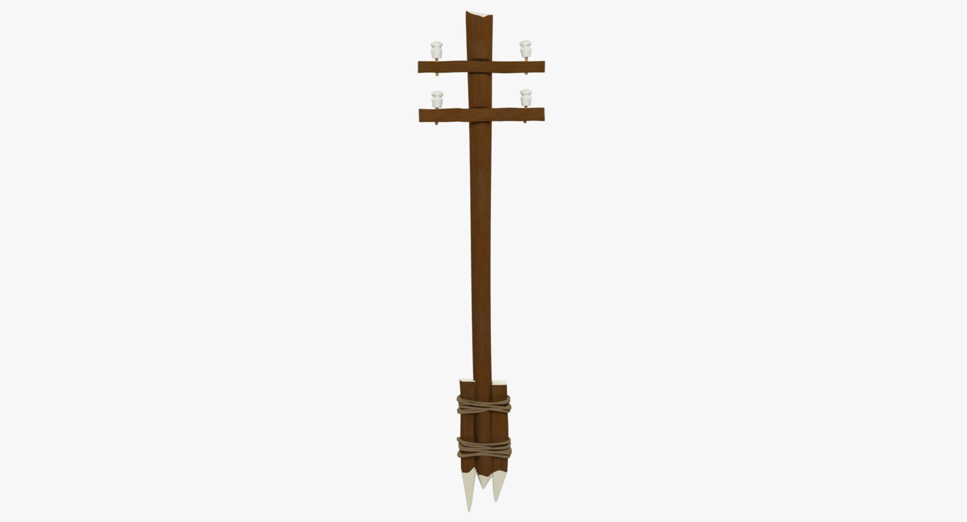Stylized Old Electric Post 3D Model - TurboSquid 1210466