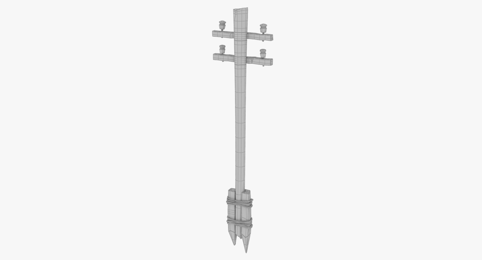 Stylized Old Electric Post 3D Model - TurboSquid 1210466