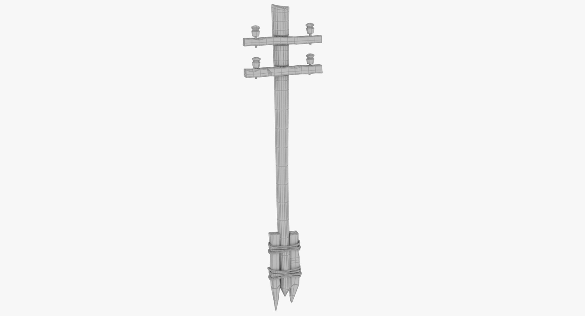 Stylized Old Electric Post 3D Model - TurboSquid 1210466