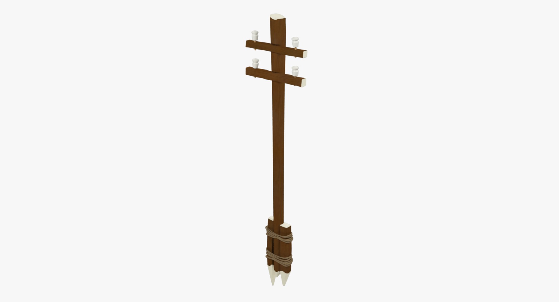 Stylized Old Electric Post 3D Model - TurboSquid 1210466