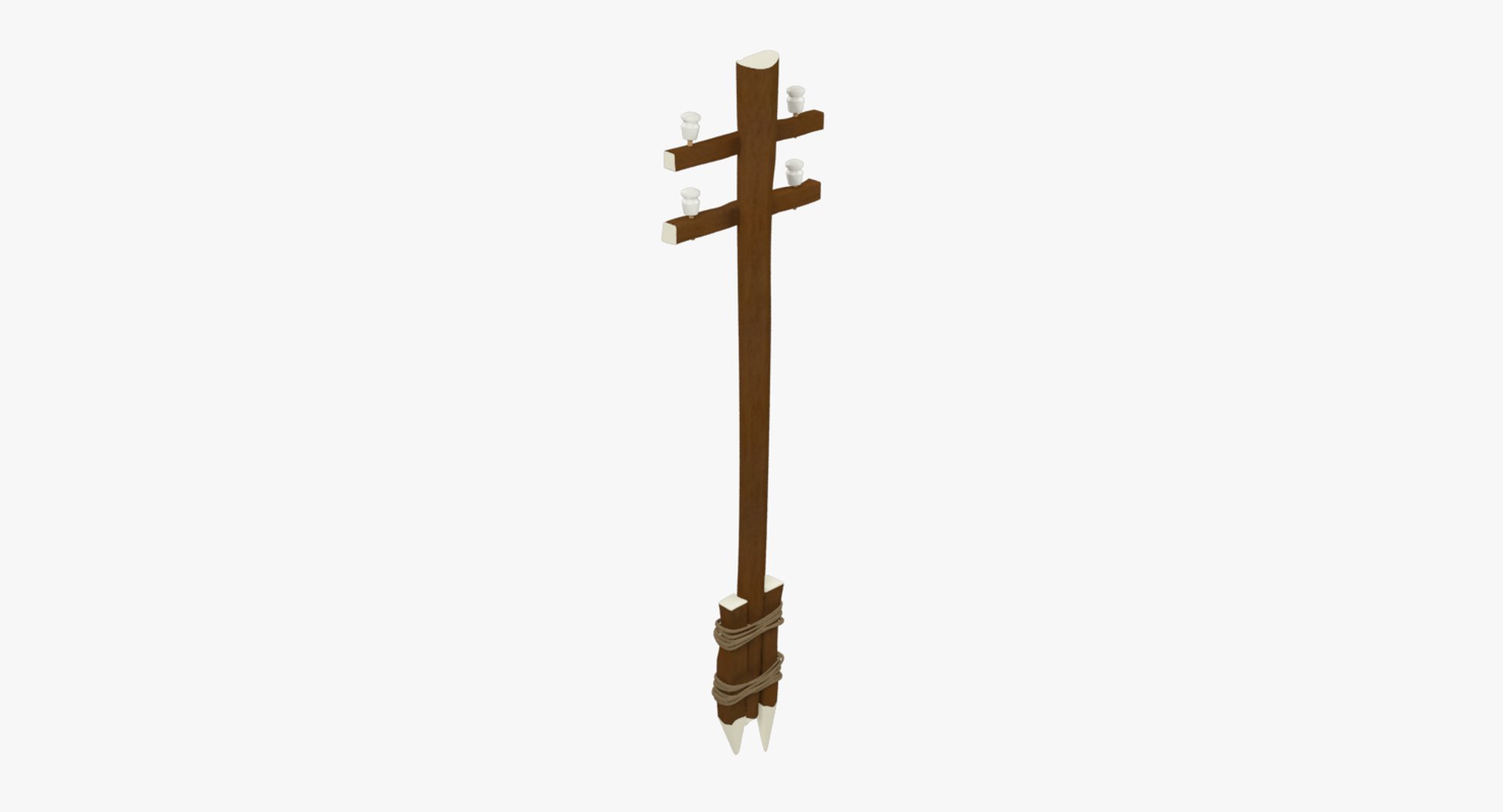 Stylized Old Electric Post 3D Model - TurboSquid 1210466